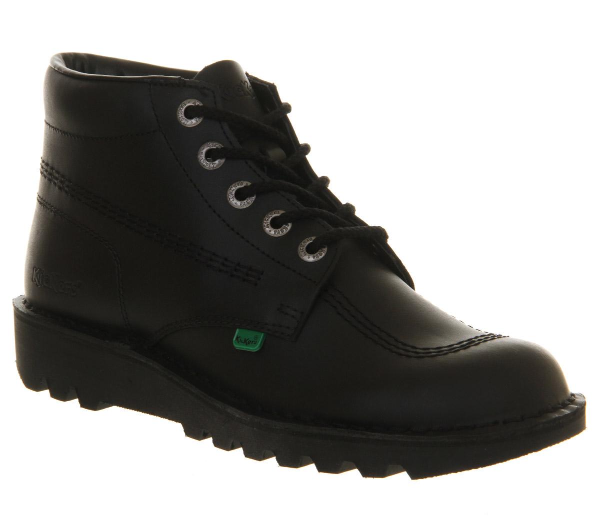 Kickers Kick Hi Boots M Black Leather - Men’s Boots