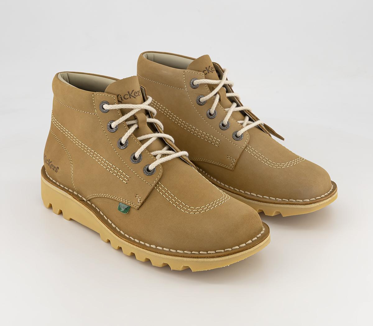 Kickers Kick Hi Boots M Tan Light Cream - Men’s Boots