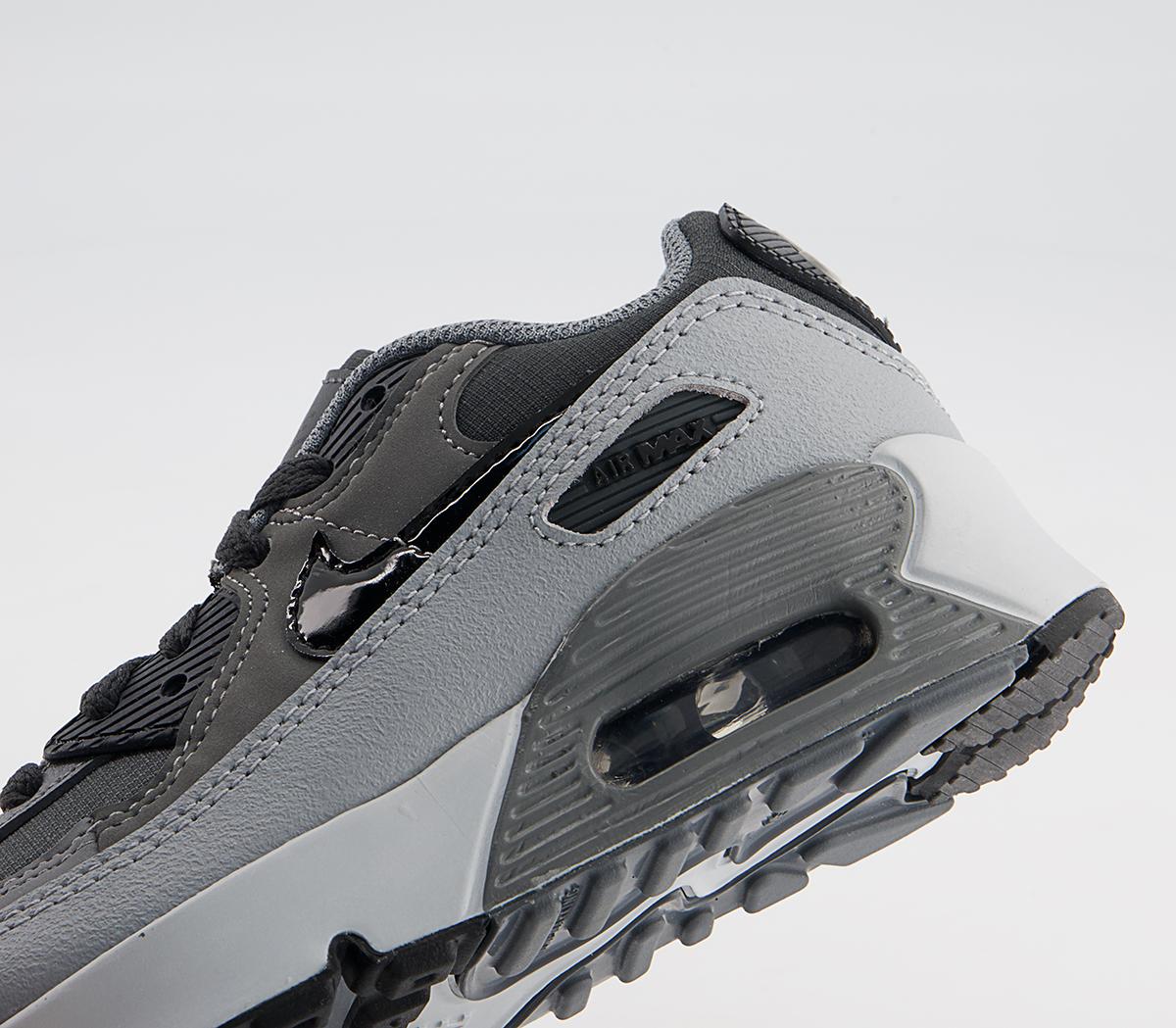 Nike Air Max 90 Kids Trainers Anthracite Black Dark Grey Cool Grey - Unisex