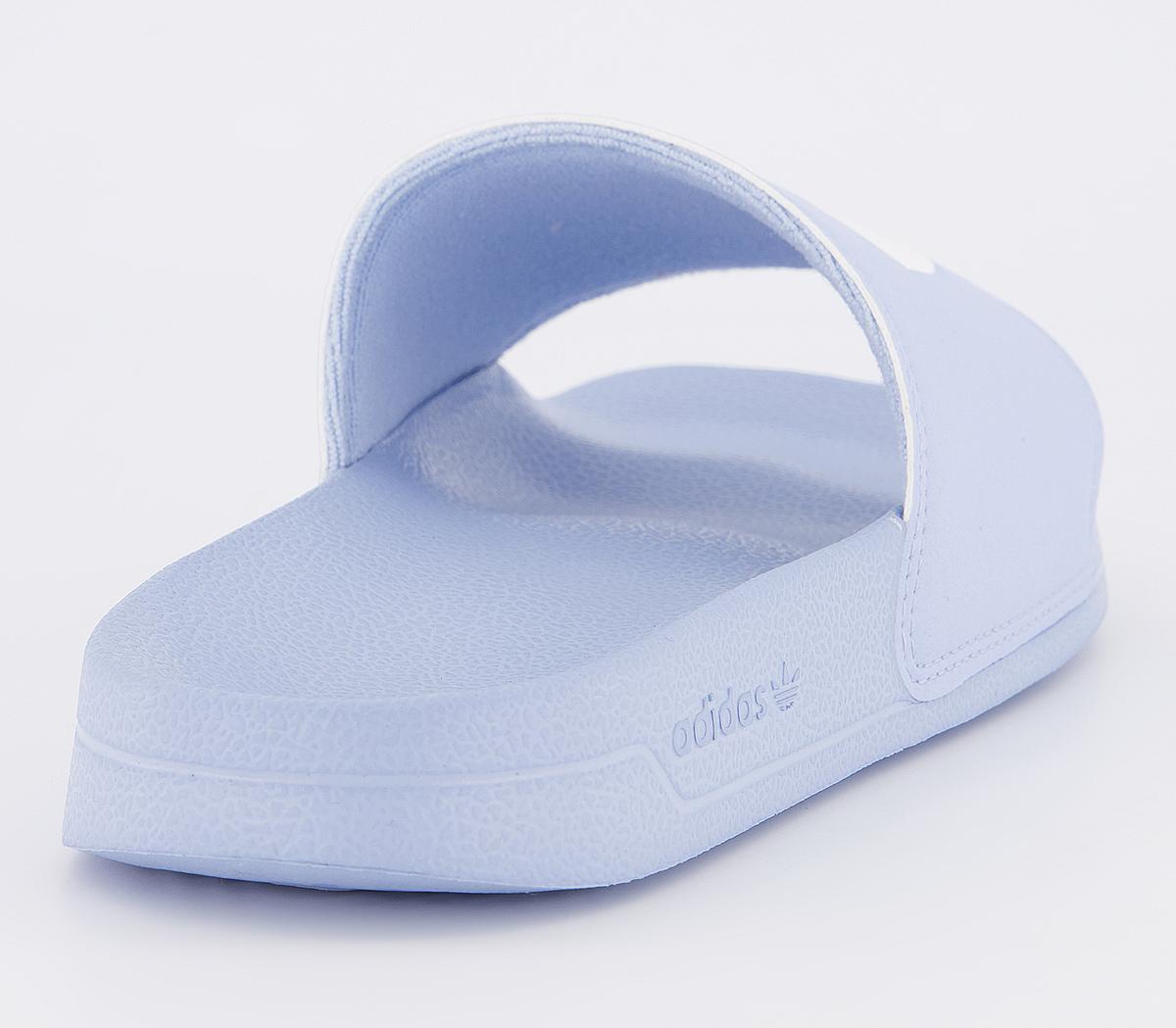 adidas Adilette Sliders Periwinkle White Periwinkle - Women’s Sandals