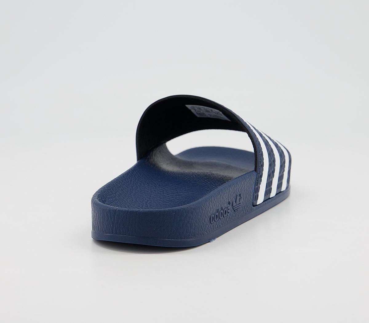 adidas Adilette Sliders Navy White - Women’s Sandals