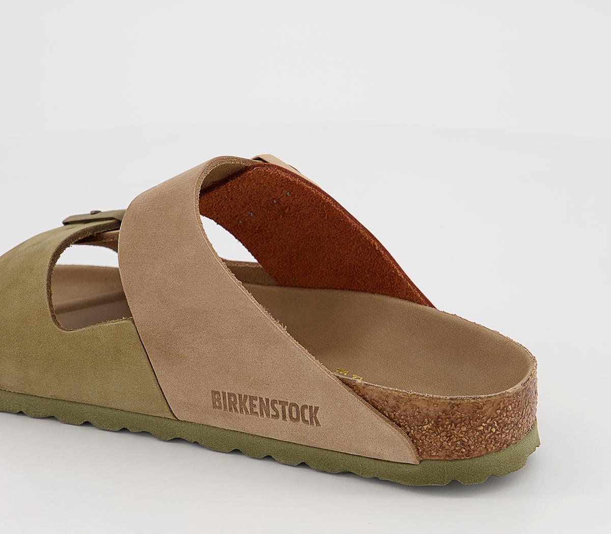 BIRKENSTOCK Arizona Two Strap Sandals Split Sandcastle Khaki - Women’s ...