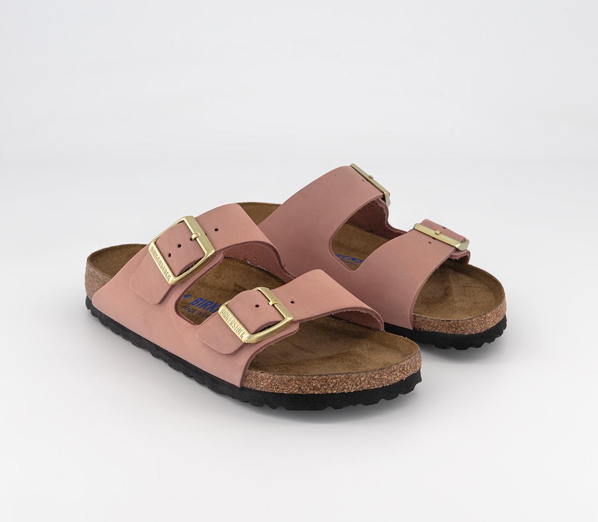 BIRKENSTOCK Arizona Two Strap Sandals Old Rose Nubuck - Women’s Sandals