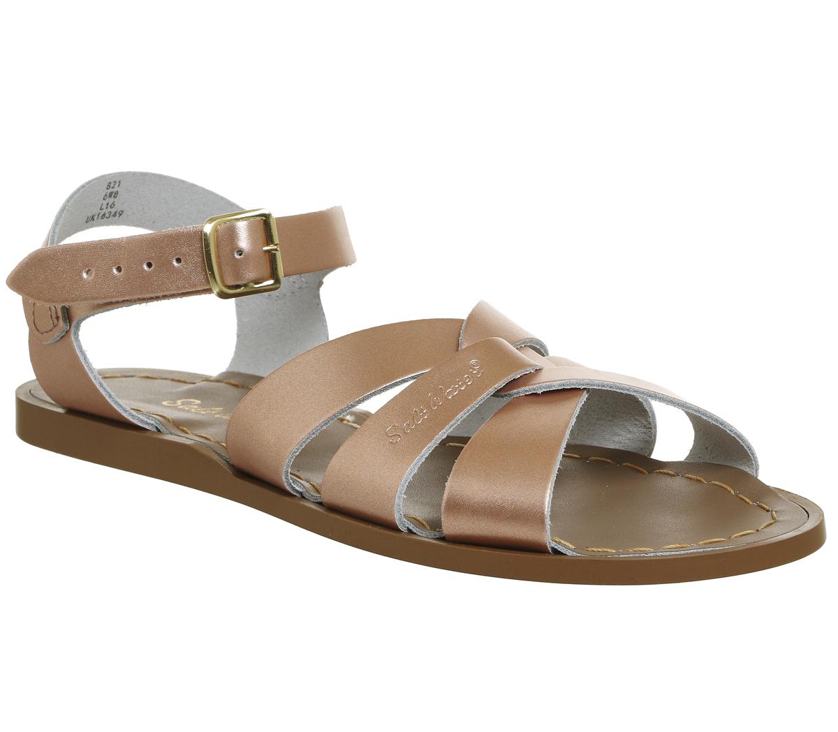 Salt-Water Salt Water Original Rose Gold Leather - Women’s Sandals
