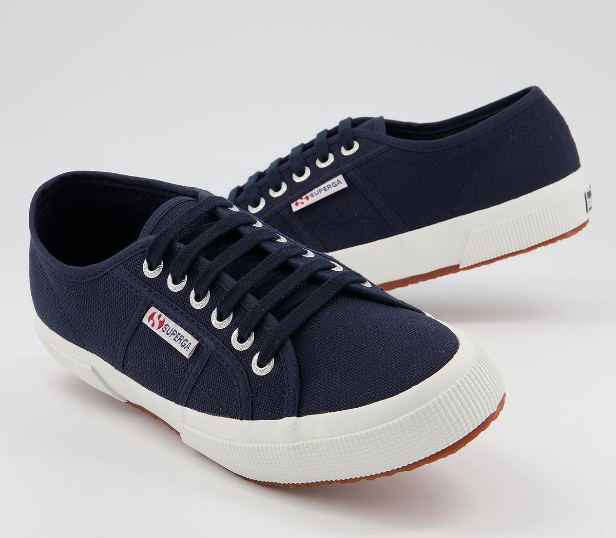 Superga 2750 Trainers Navy White - OFFICE Girl