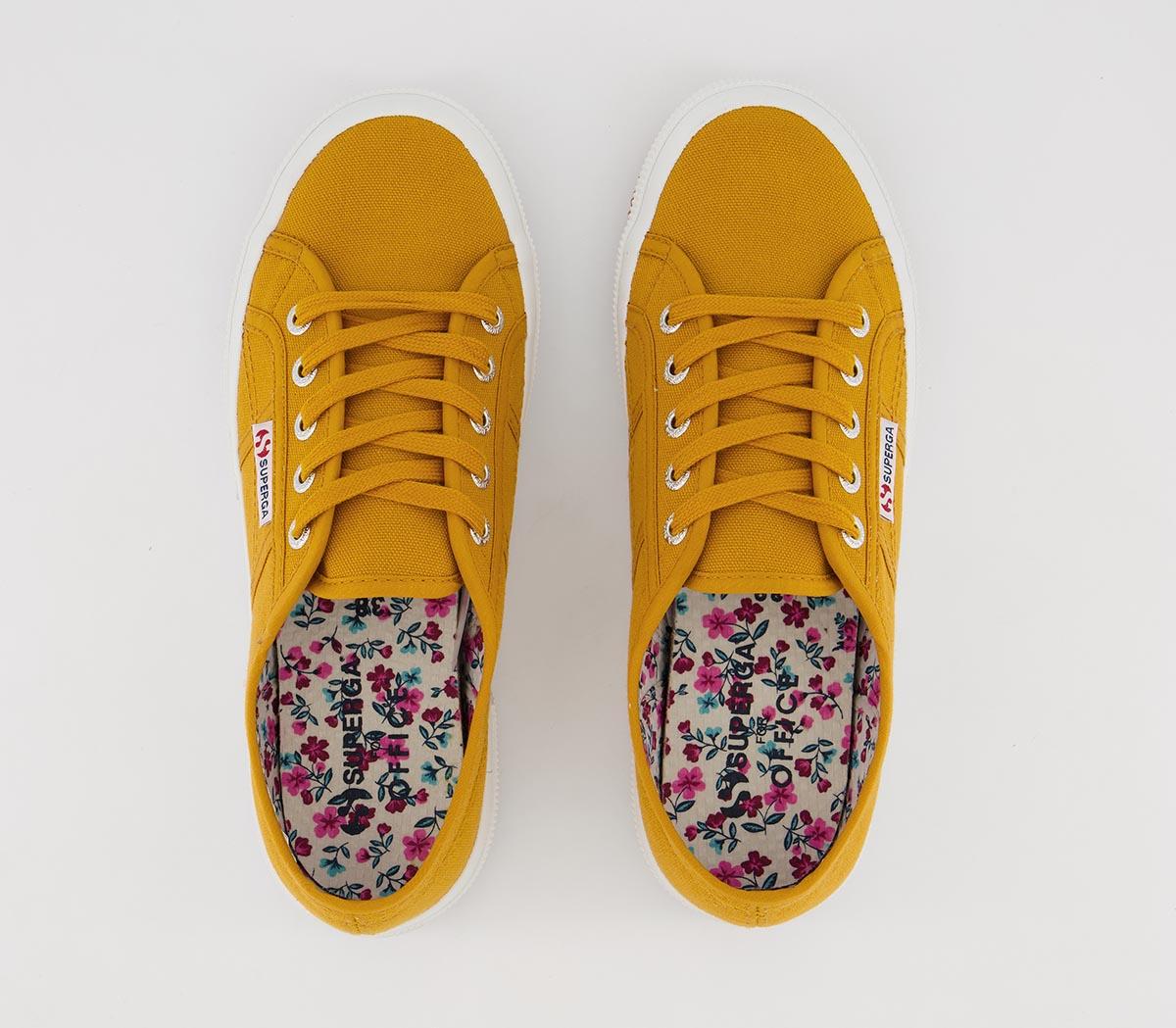 Superga 2750 Trainers Yellow Floral Exclusive - Women's Trainers