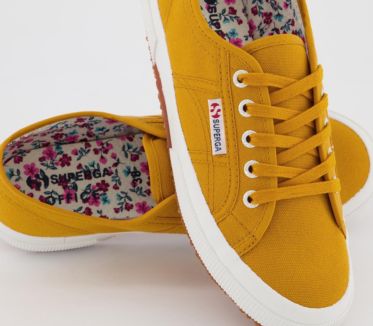 Superga 2750 Trainers Yellow Floral Exclusive - Women's Trainers