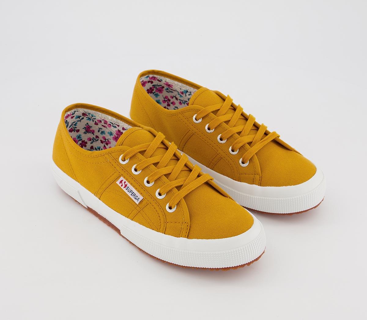 Superga 2750 Trainers Yellow Floral Exclusive - Women's Trainers