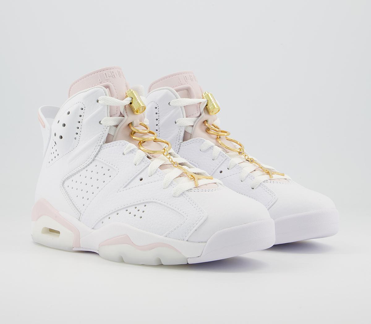Jordan Air Jordan 6 Trainers White Metallic Gold Barely Rose Sail - Men ...