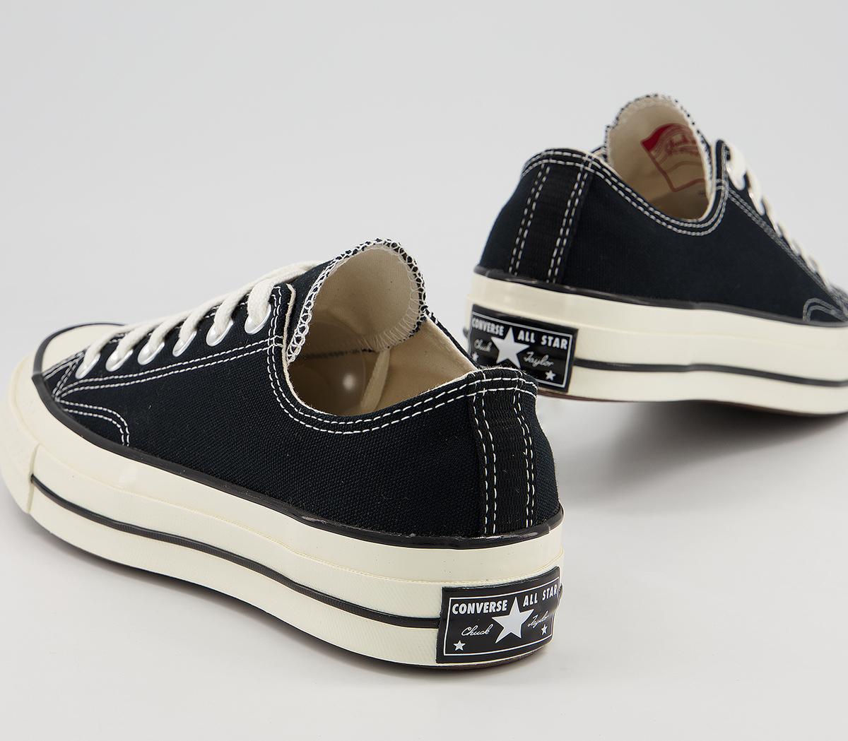 Converse All Star Ox 70s Trainers Black - Canvas Trainers