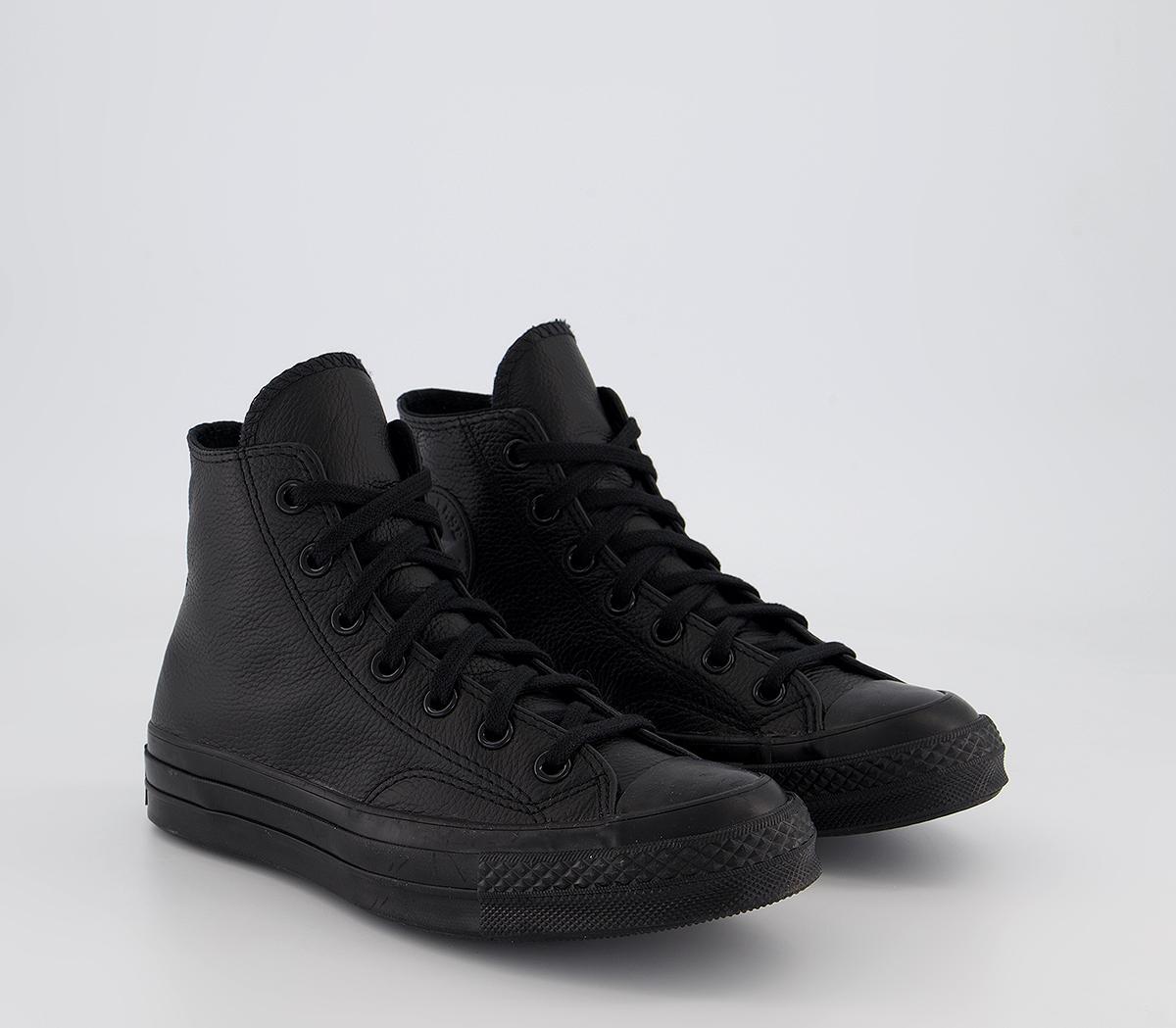 Converse All Star Chuck 70 Hi Trainers Leather Black Black Black ...