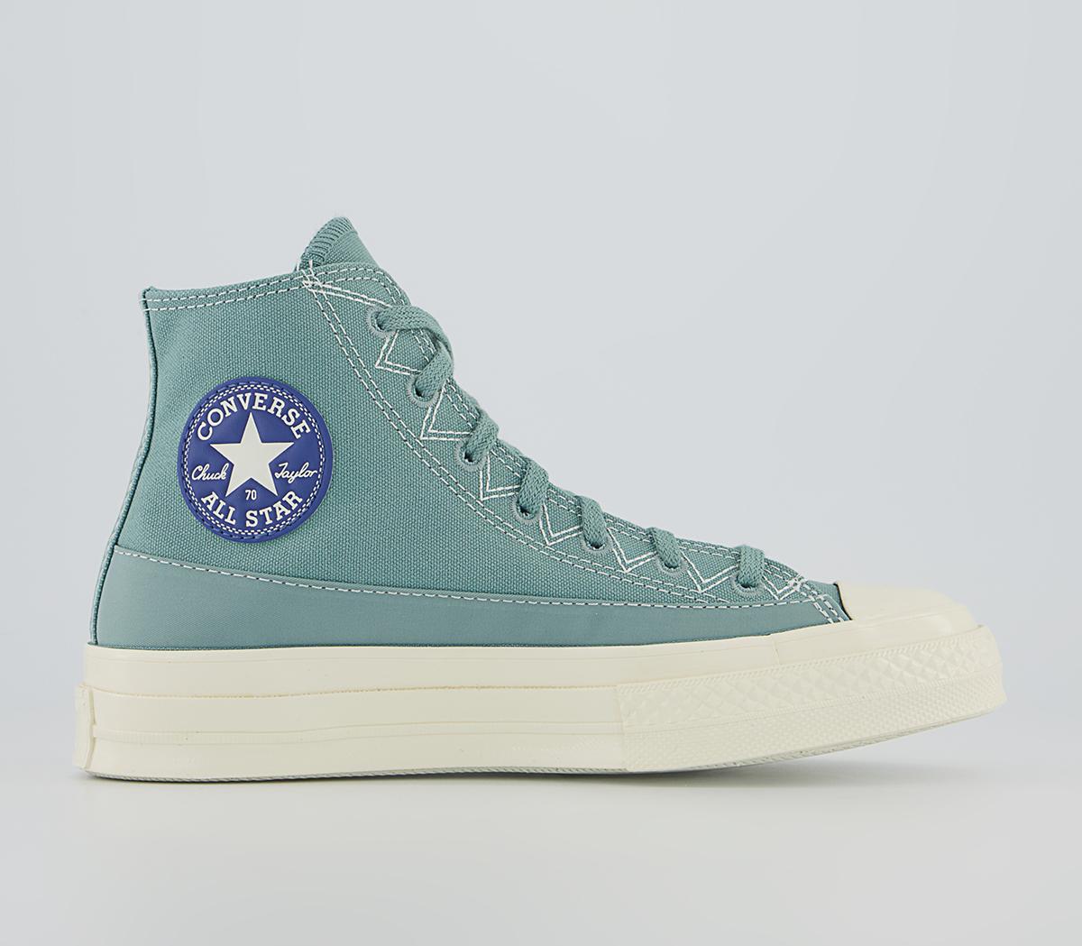 Converse All Star Chuck 70 Hi Trainers Jade Unity Egret - Women's Trainers