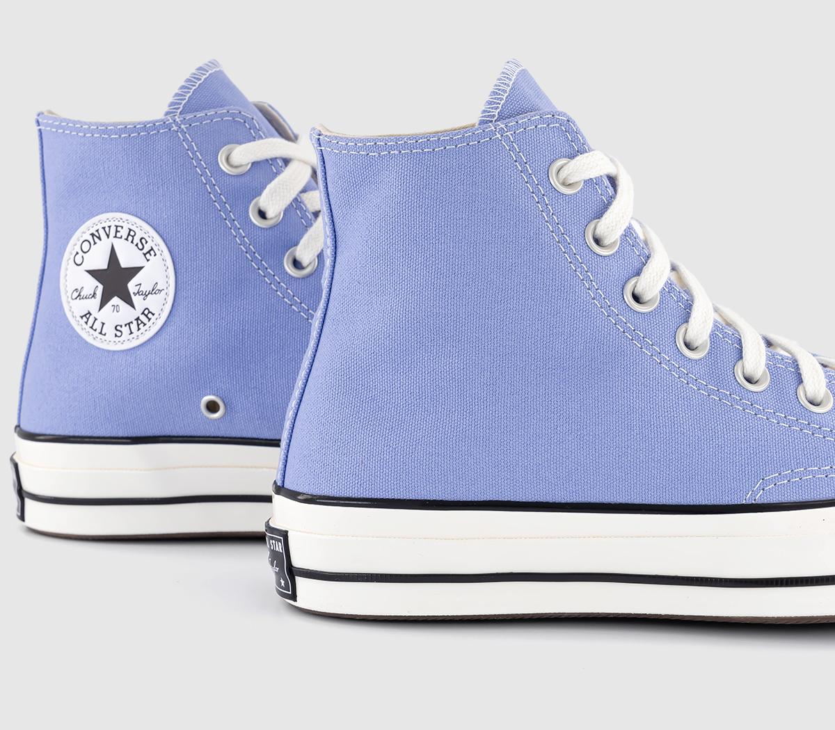 Converse All Star Chuck 70 Hi Trainers Ultraviolet White Black - Women ...