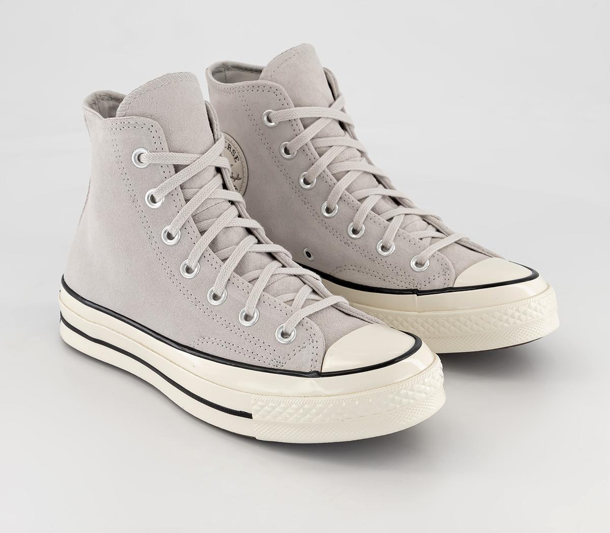 Converse All Star Chuck 70 Hi Trainers Pale Putty Egret Black - Unisex ...