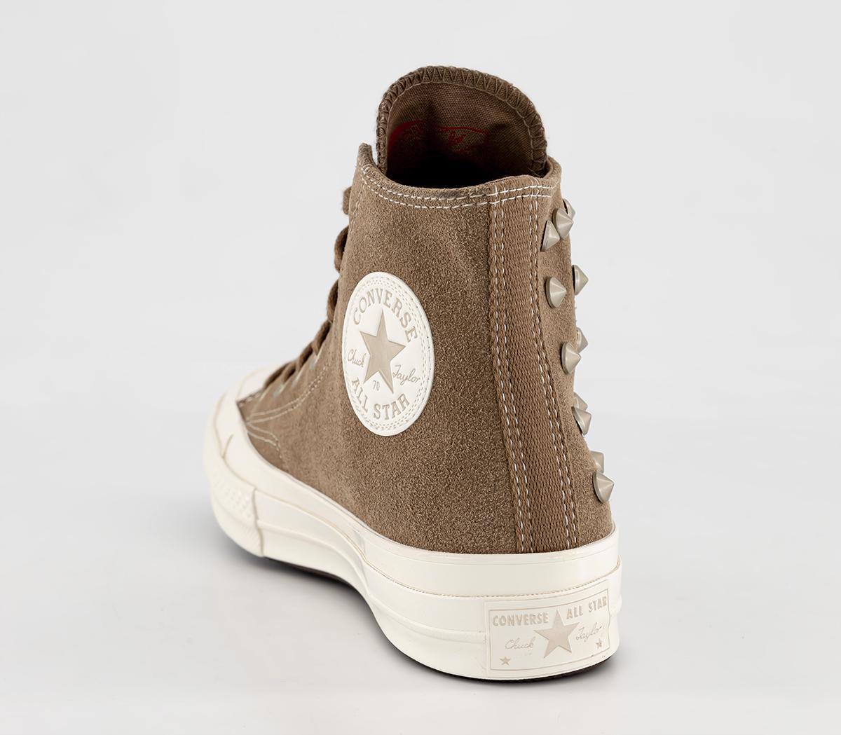 Converse All Star Chuck 70 Hi Trainers Sand Dune Egret Light Gold Stud ...