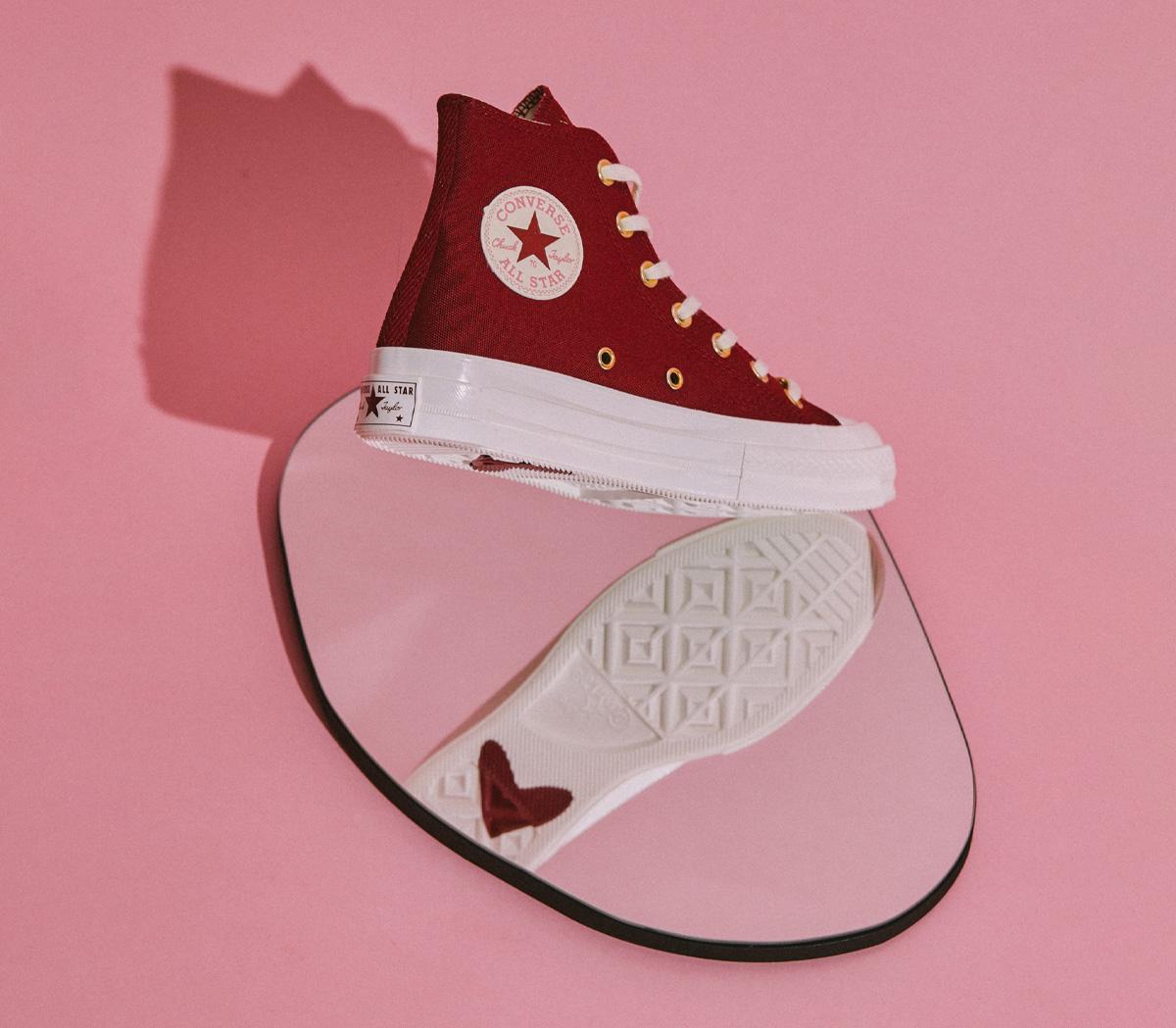 Converse All Star Chuck 70 Hi Valentine's Trainers Back Alley Brick ...