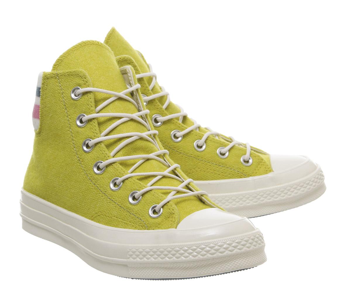 Converse All Star Hi 70's Trainers Bold Citron Pink - Unisex Sports