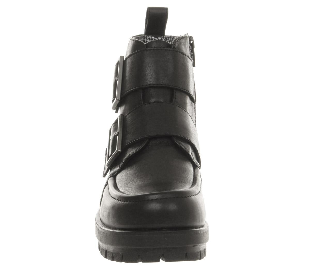 Vagabond Shoemakers Strap boots Black Leather - Women's Ankle Boots