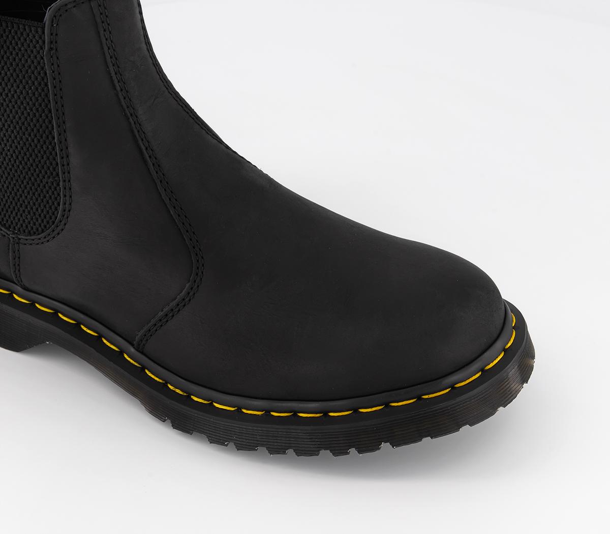 Dr. Martens 2976 Chelsea Boots Black Waxed Full Grain - Men’s Boots