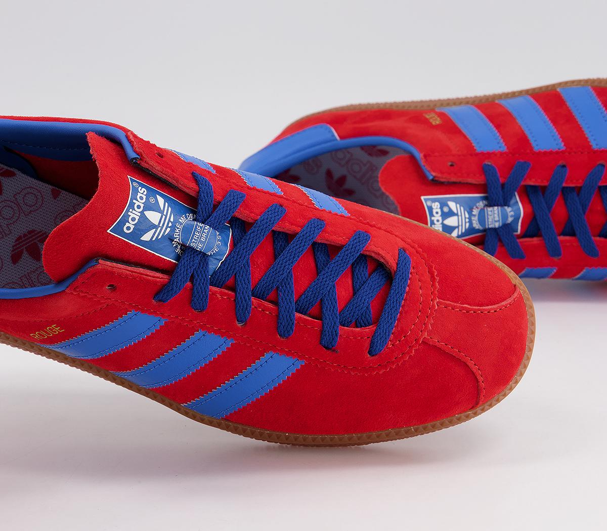 adidas Rouge Trainers Red Gold Metallic - Men's Terrace Trainers