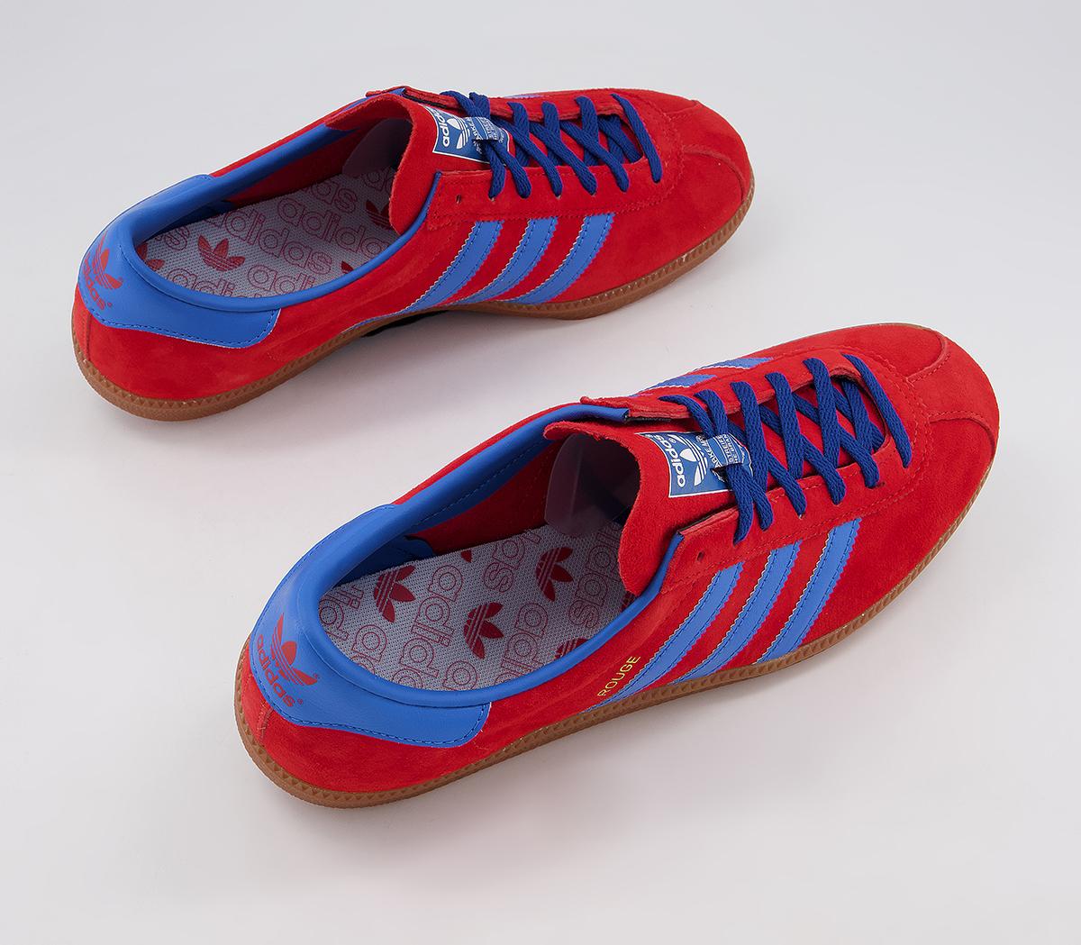 adidas Rouge Trainers Red Gold Metallic - Men's Terrace Trainers