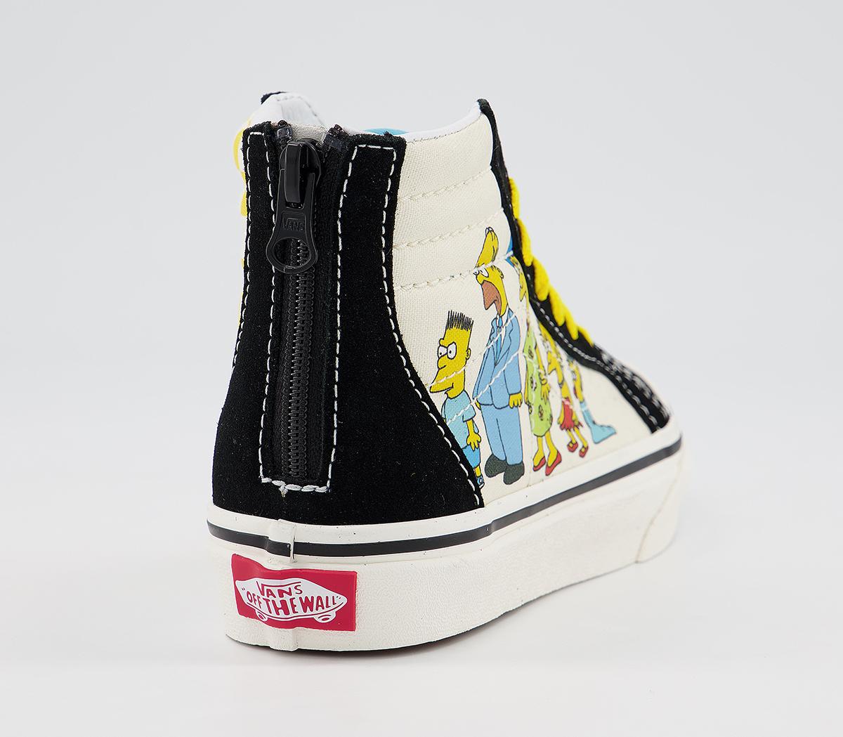 Vans Sk8 Hi Kids Trainers The Simpsons 19872020 - Unisex