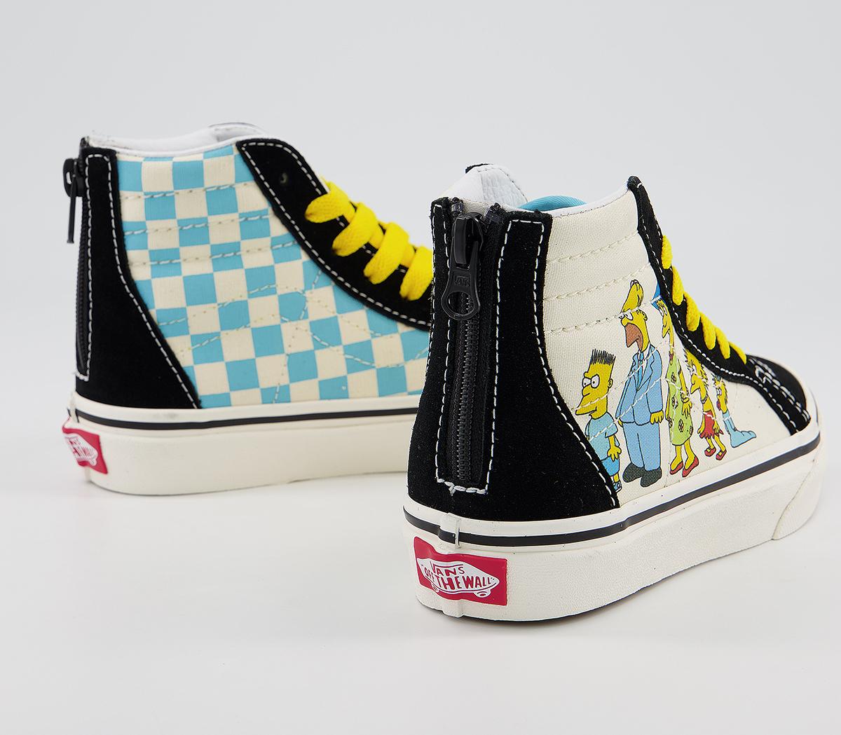 Vans Sk8 Hi Kids Trainers The Simpsons 19872020 - Unisex