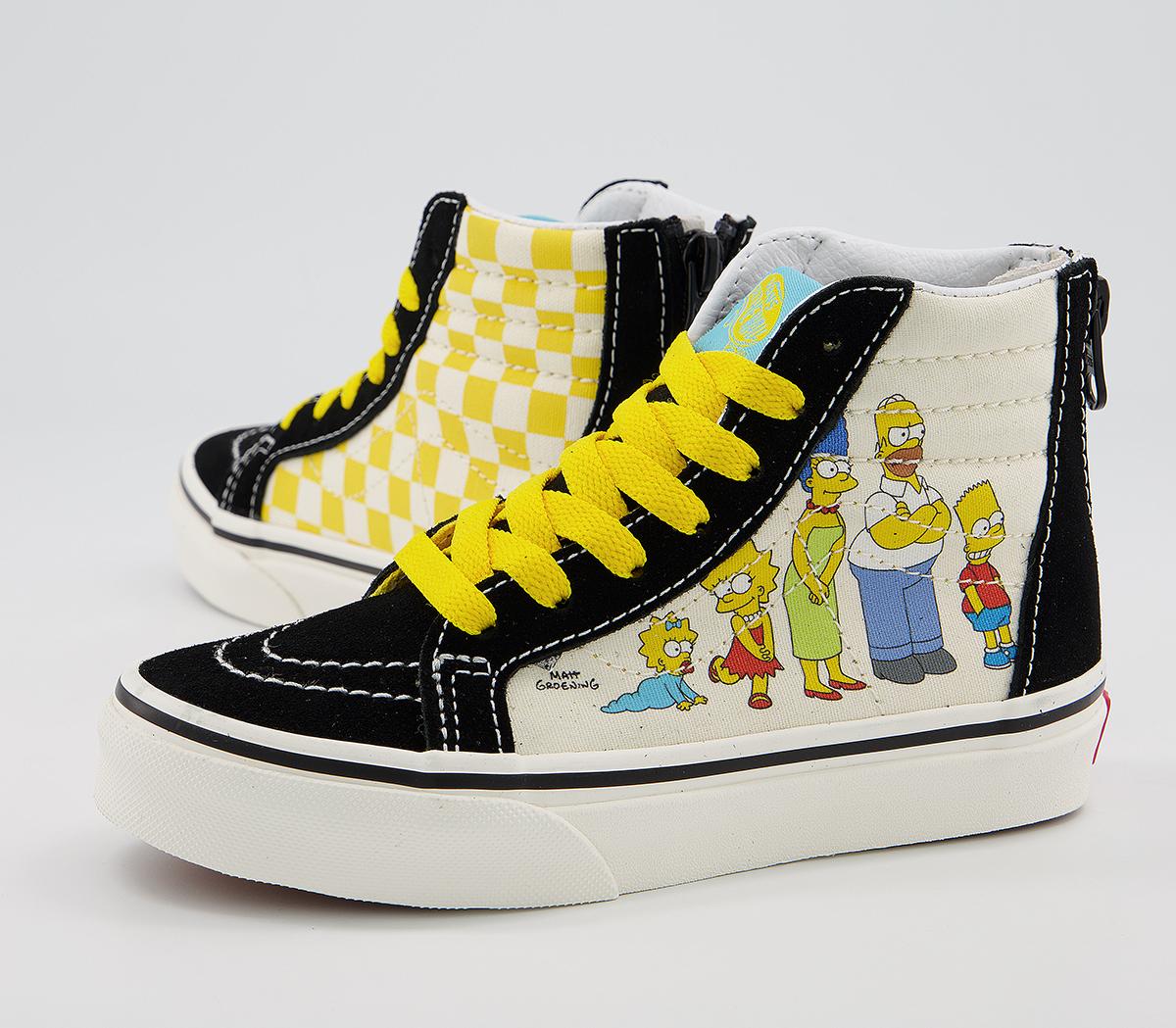 Vans Sk8 Hi Kids Trainers The Simpsons 19872020 - Unisex