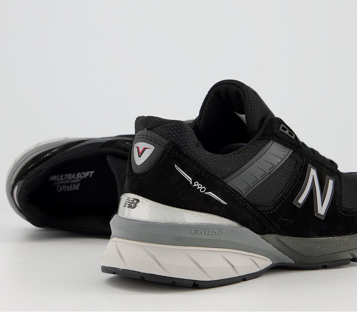New Balance 990 Trainers Black - Men's Premium Sneakers