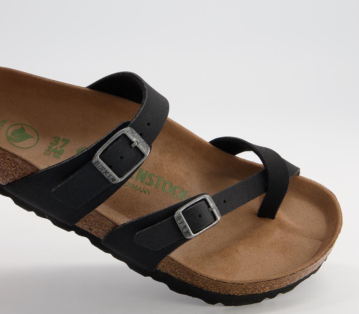 BIRKENSTOCK Mayari Cross Strap Sandals Earthly Vegan Black - Women’s ...