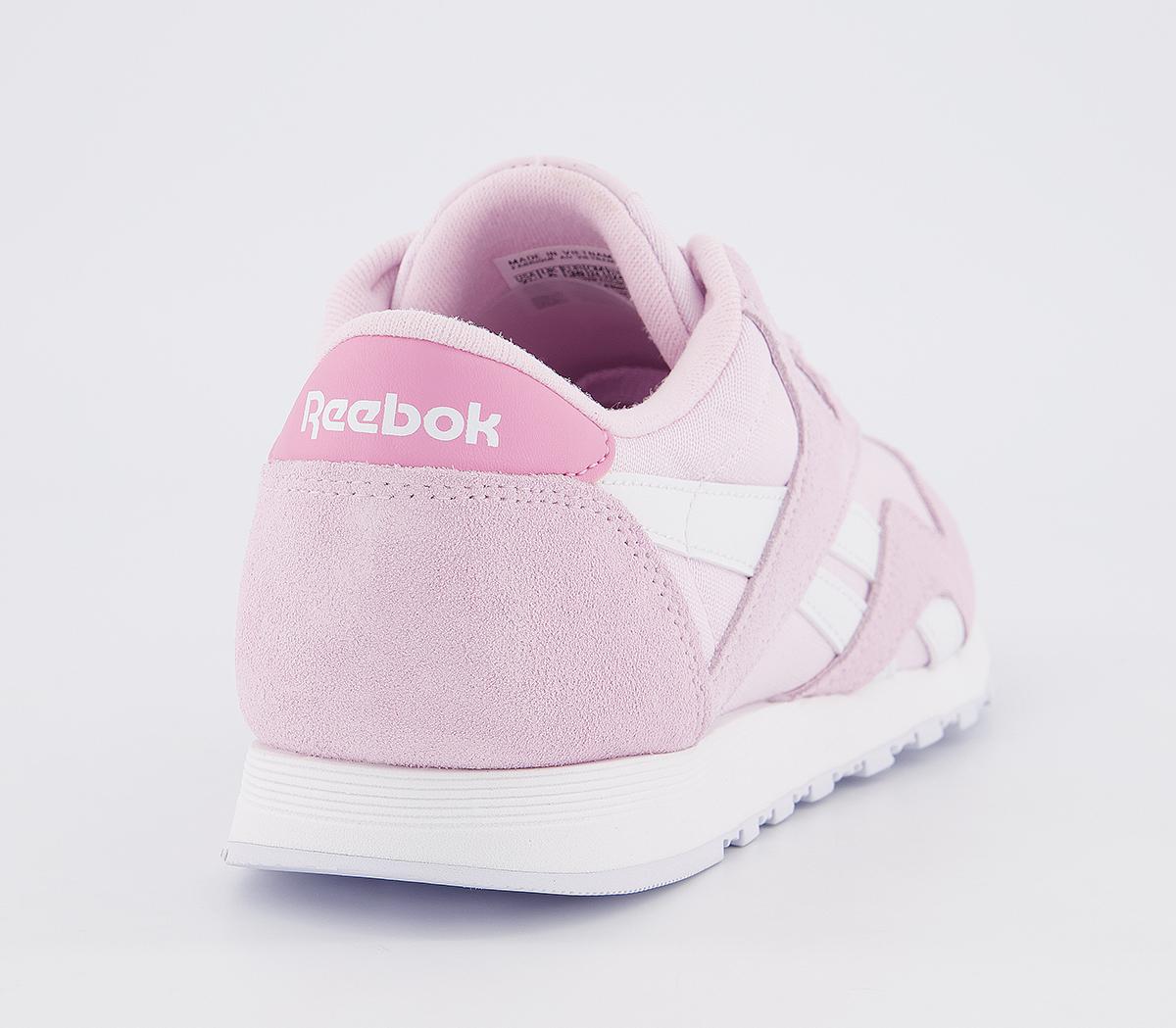 Reebok Cl Nylon Trainers Pixel Pink White Jasmine Pink - Women's Trainers