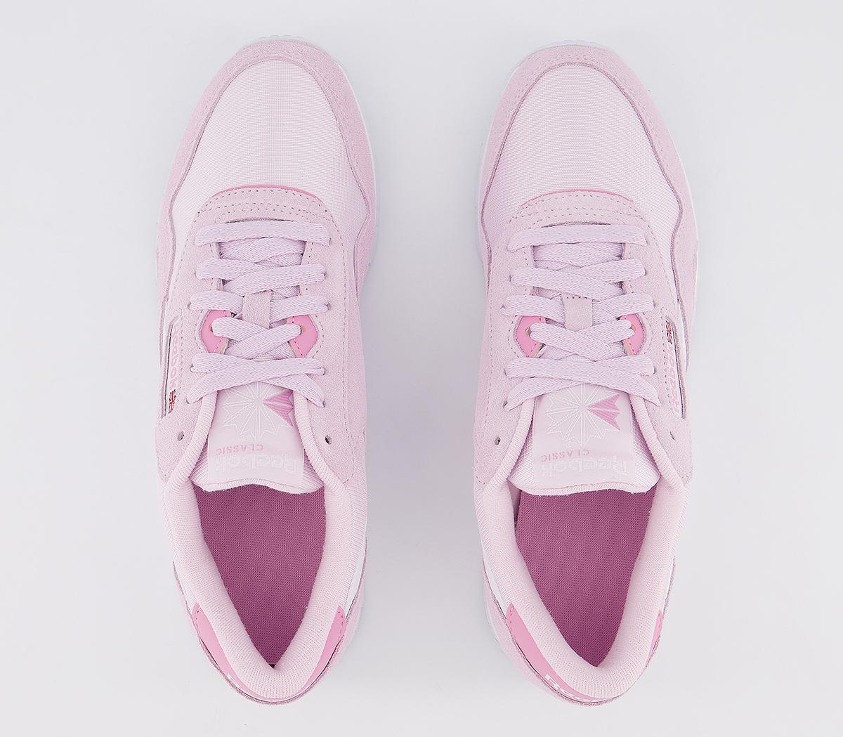 Reebok Cl Nylon Trainers Pixel Pink White Jasmine Pink - Women's Trainers