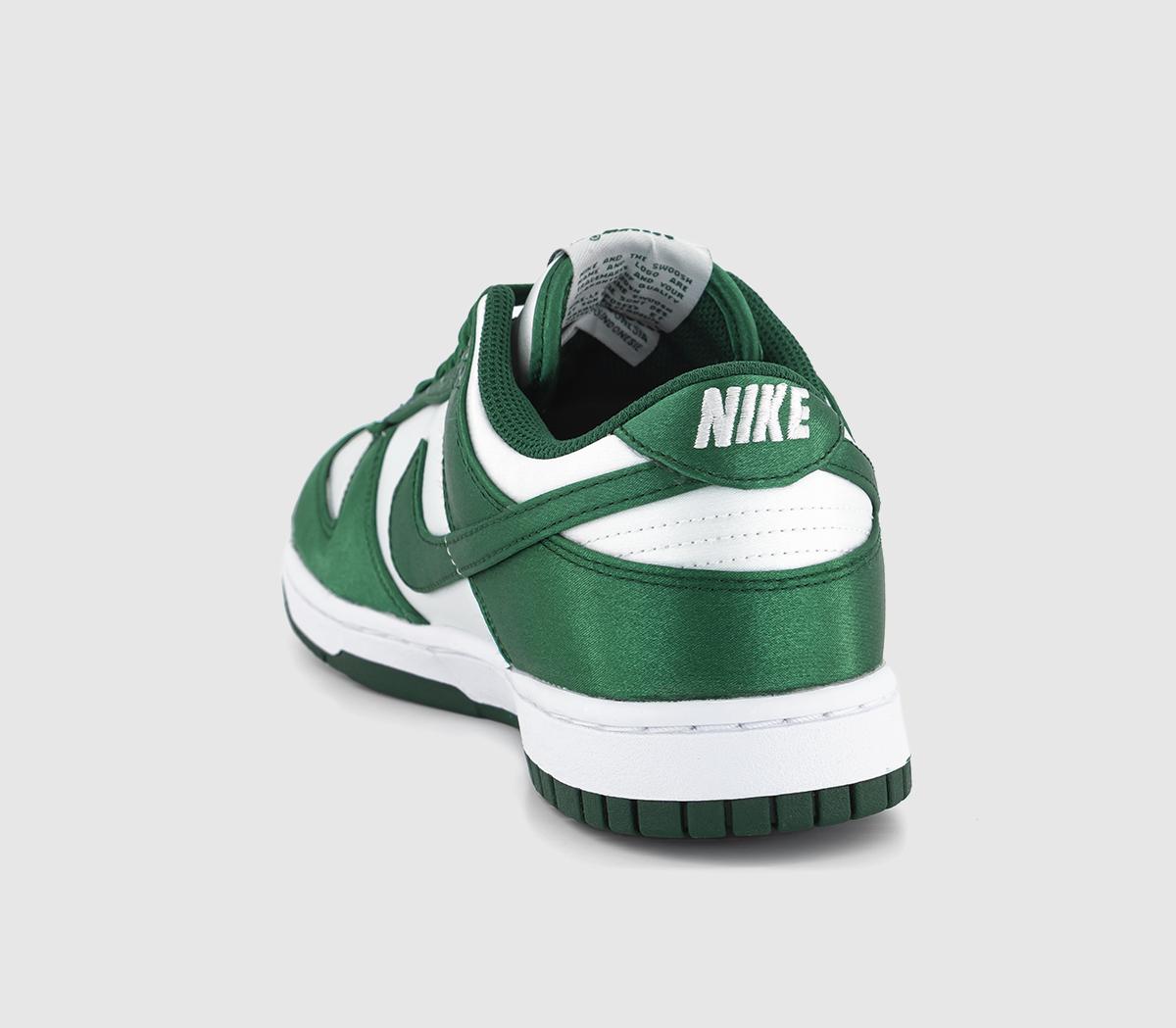 Nike Dunk Low Trainers White Team Green - Nike Dunk