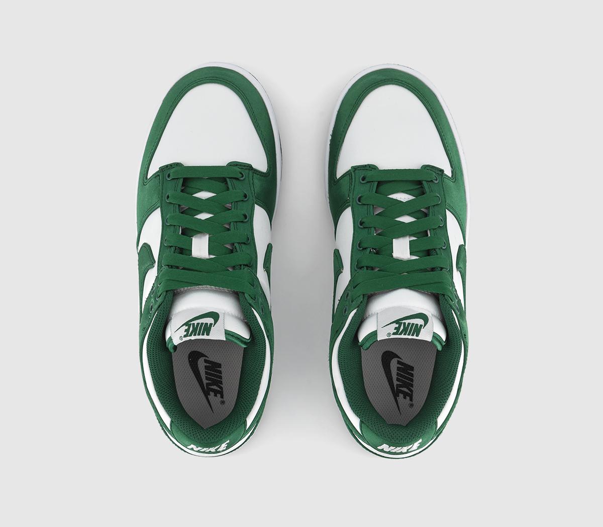 Nike Dunk Low Trainers White Team Green - Nike Dunk