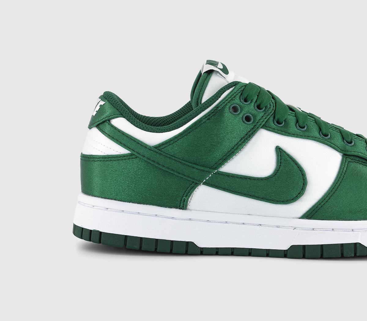 Nike Dunk Low Trainers White Team Green - Nike Dunk