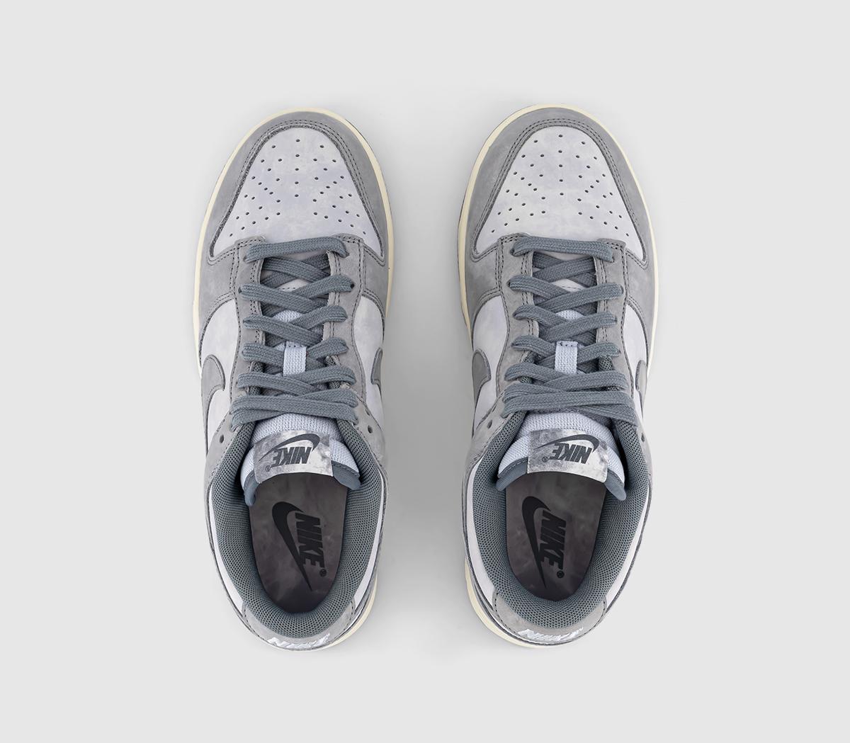 Nike Dunk Low Trainers Cool Grey Football Grey Coconut Milk Photon Dust ...