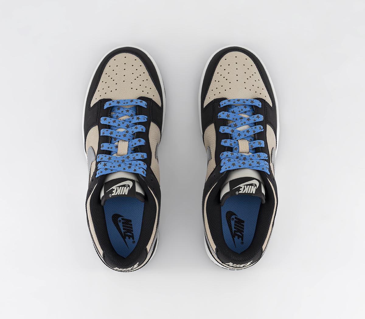 Nike Dunk Low Trainers Light Bone Metallic Siver Black Summit White ...