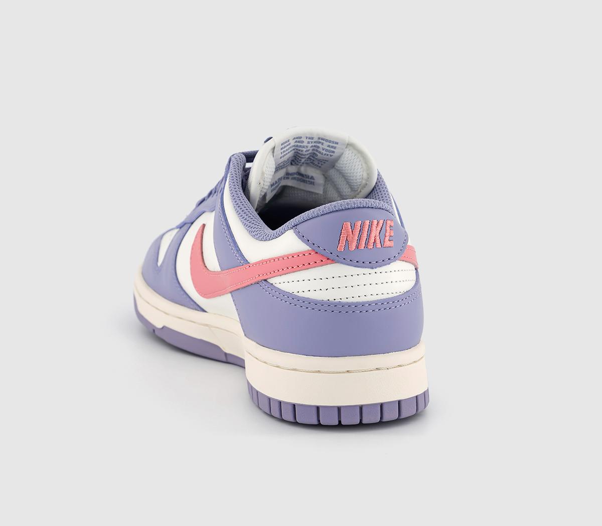 Nike Dunk Low Trainers Indigo Haze Coral Chalk Sail - Nike Dunk