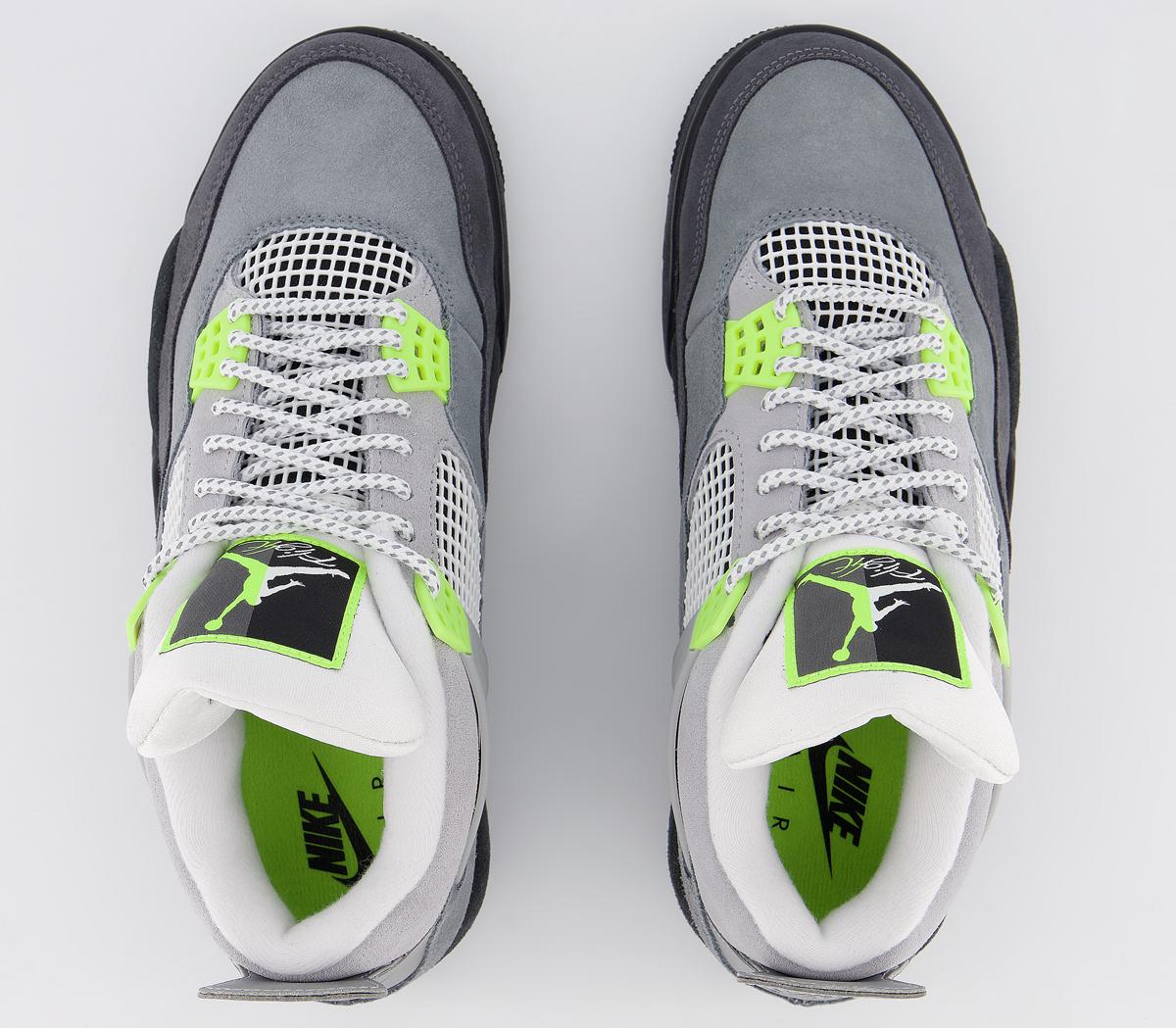 Jordan Jordan 4 Retro Cool Grey Volt Wolf Grey - Men's Trainers