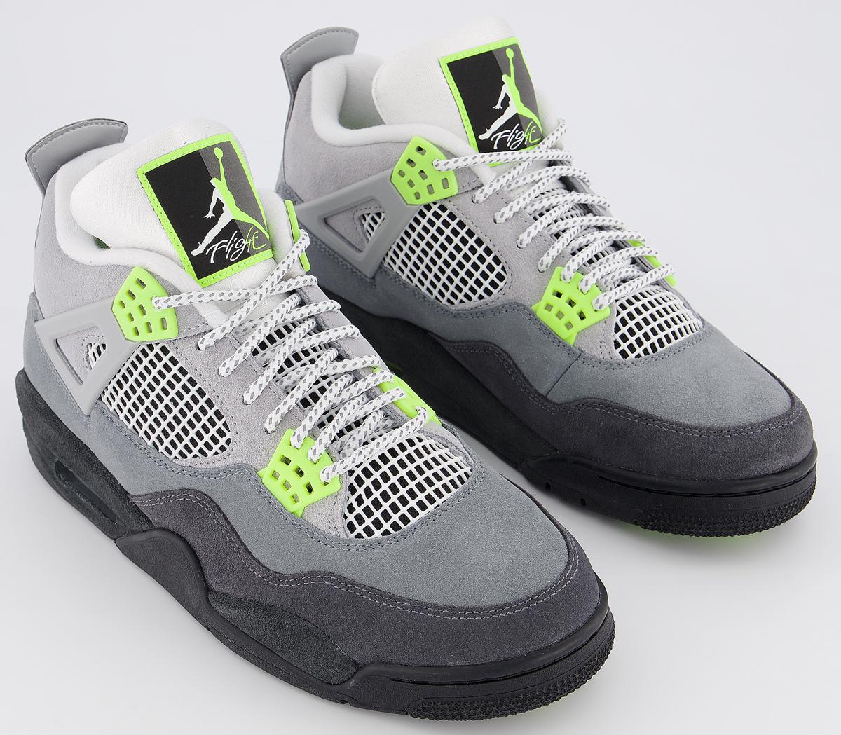 Jordan Jordan 4 Retro Cool Grey Volt Wolf Grey - Men's Trainers