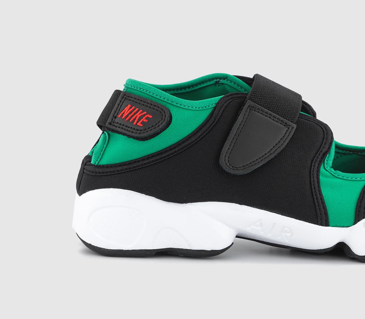 Nike Nike Air Rift Trainers Black University Red Stadium Green - Men's ...