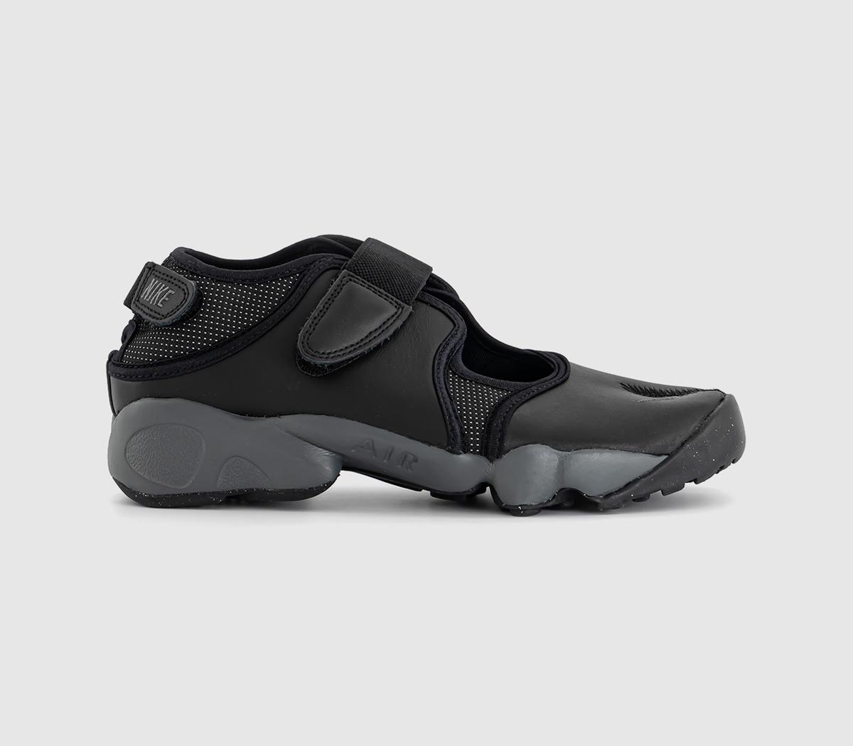 Click here for Nike Air Rift Trainers Black Iron Grey Reflect Sil... prices