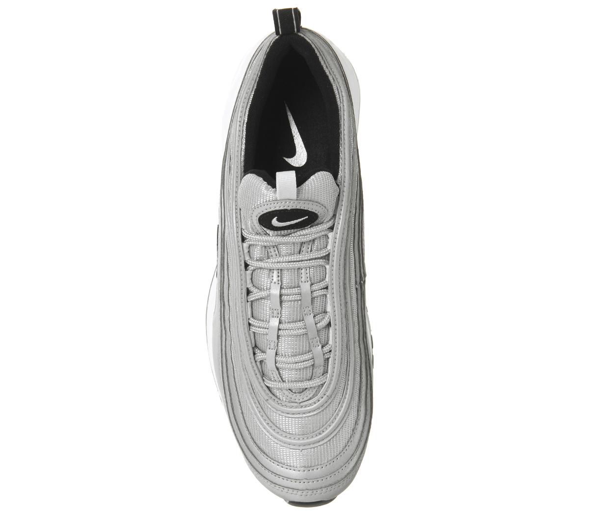 Nike Air Max 97 Trainers Reflective Silver Black Pure Platinum - Nike ...