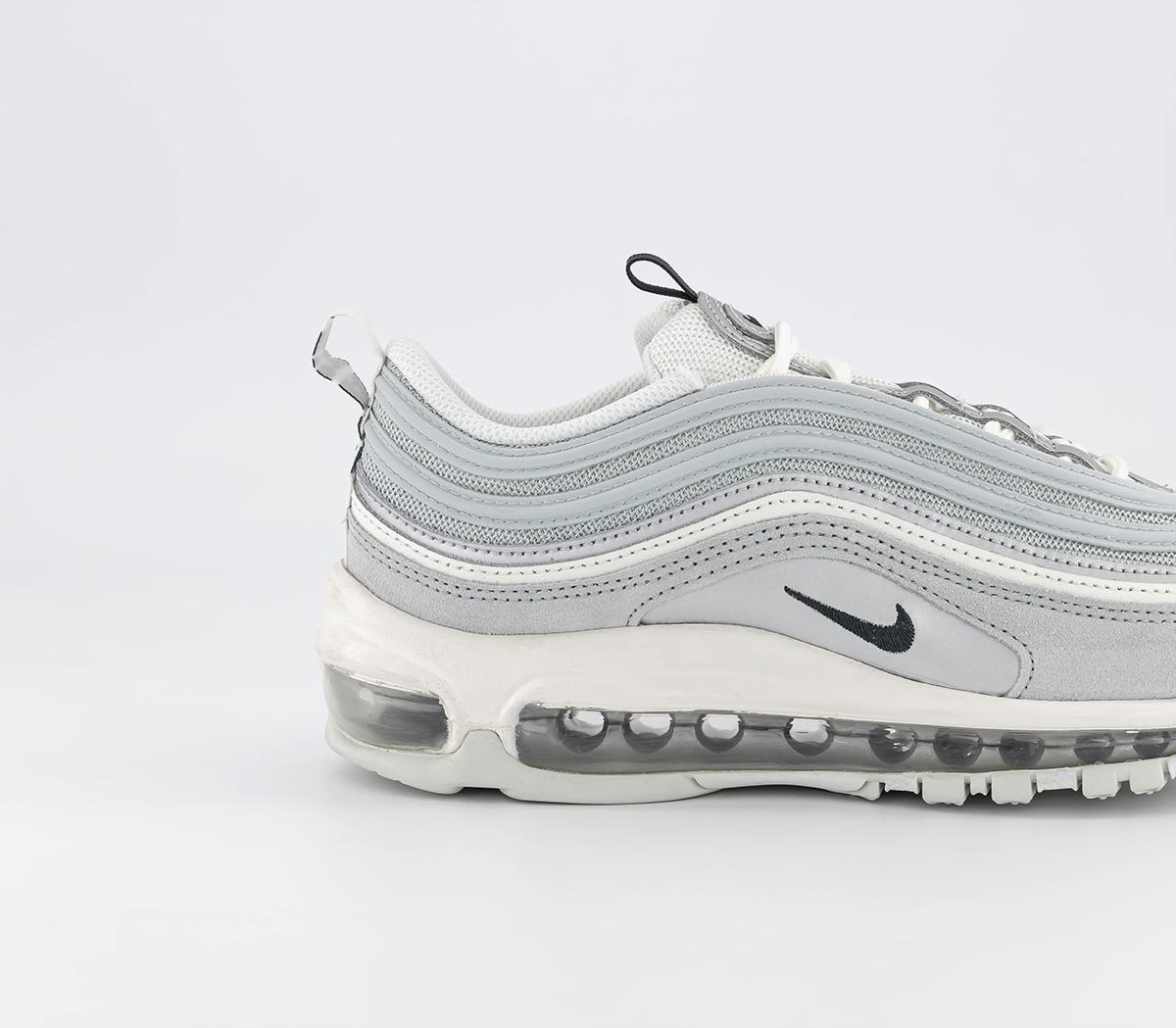 Nike Air Max 97 Trainers Light Silver Smoke Grey Sail - Women's Trainers