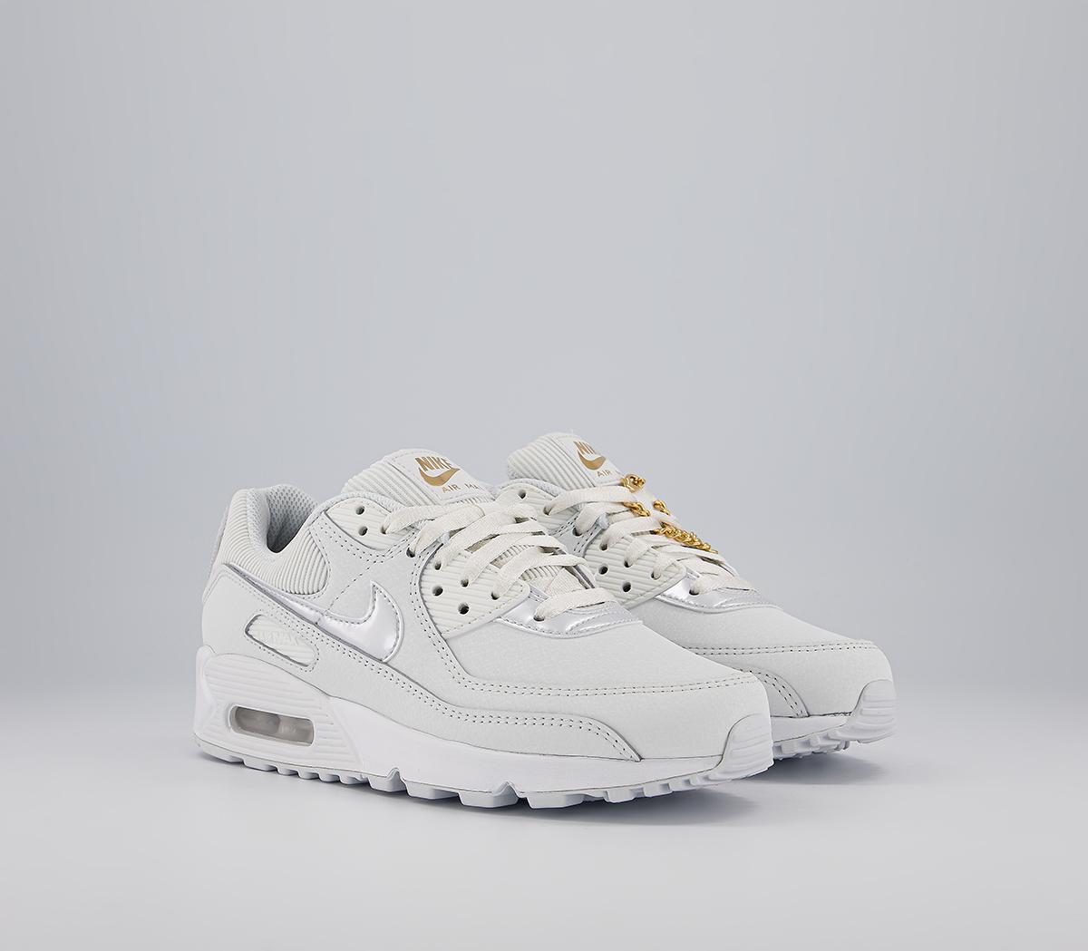 Nike Air Max 90 Trainers Summit White Summit White Dark Beetroot Gift ...