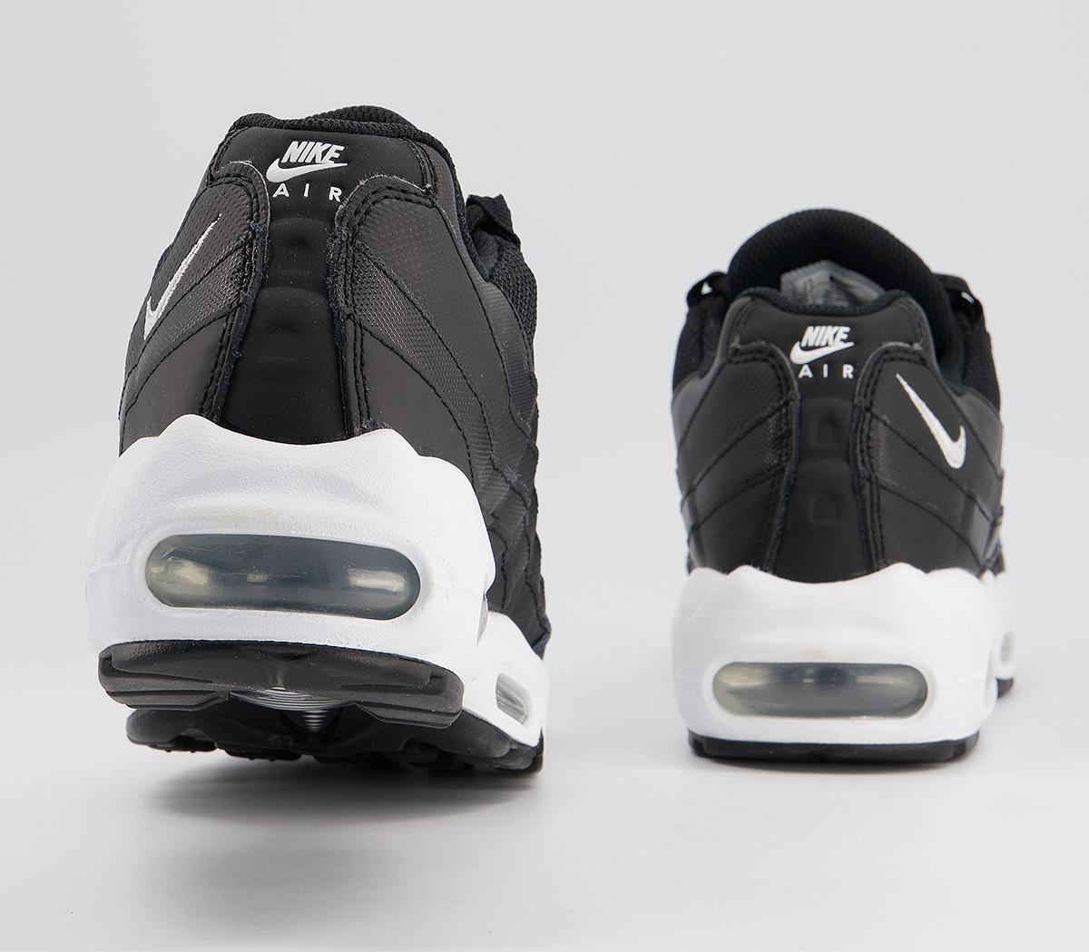 Nike Air Max 95 Trainers Black Black White F - Unisex Sports