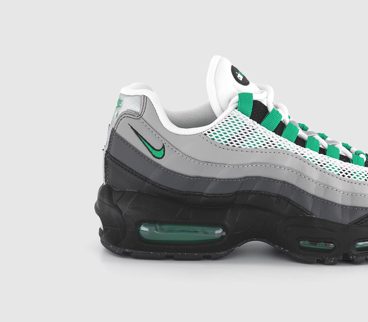 Nike Air Max 95 Trainers Black Stadium Green Pearl Grey - Women's Trainers