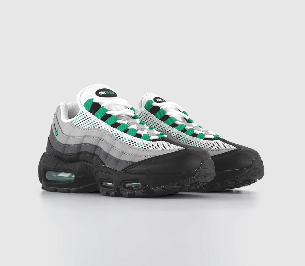 Nike Air Max 95 Trainers Black Stadium Green Pearl Grey - Women's Trainers
