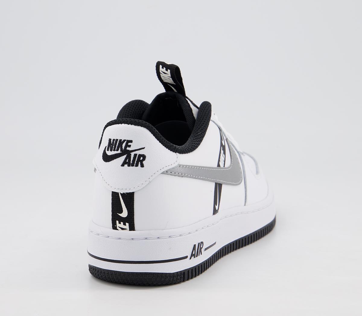 Nike Af1 Boys White Black Silver - Women's Trainers