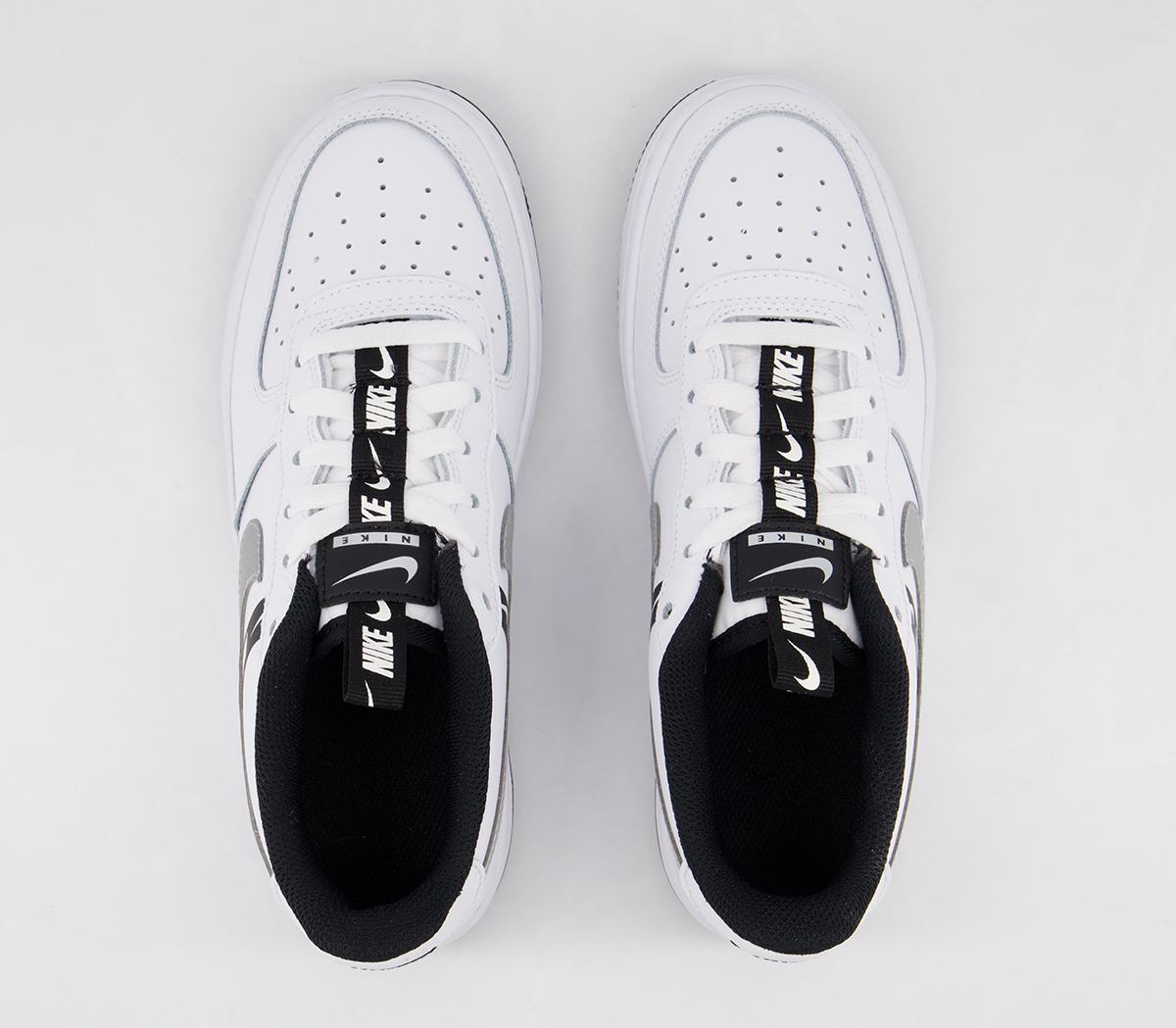 Nike Af1 Boys White Black Silver - Women's Trainers